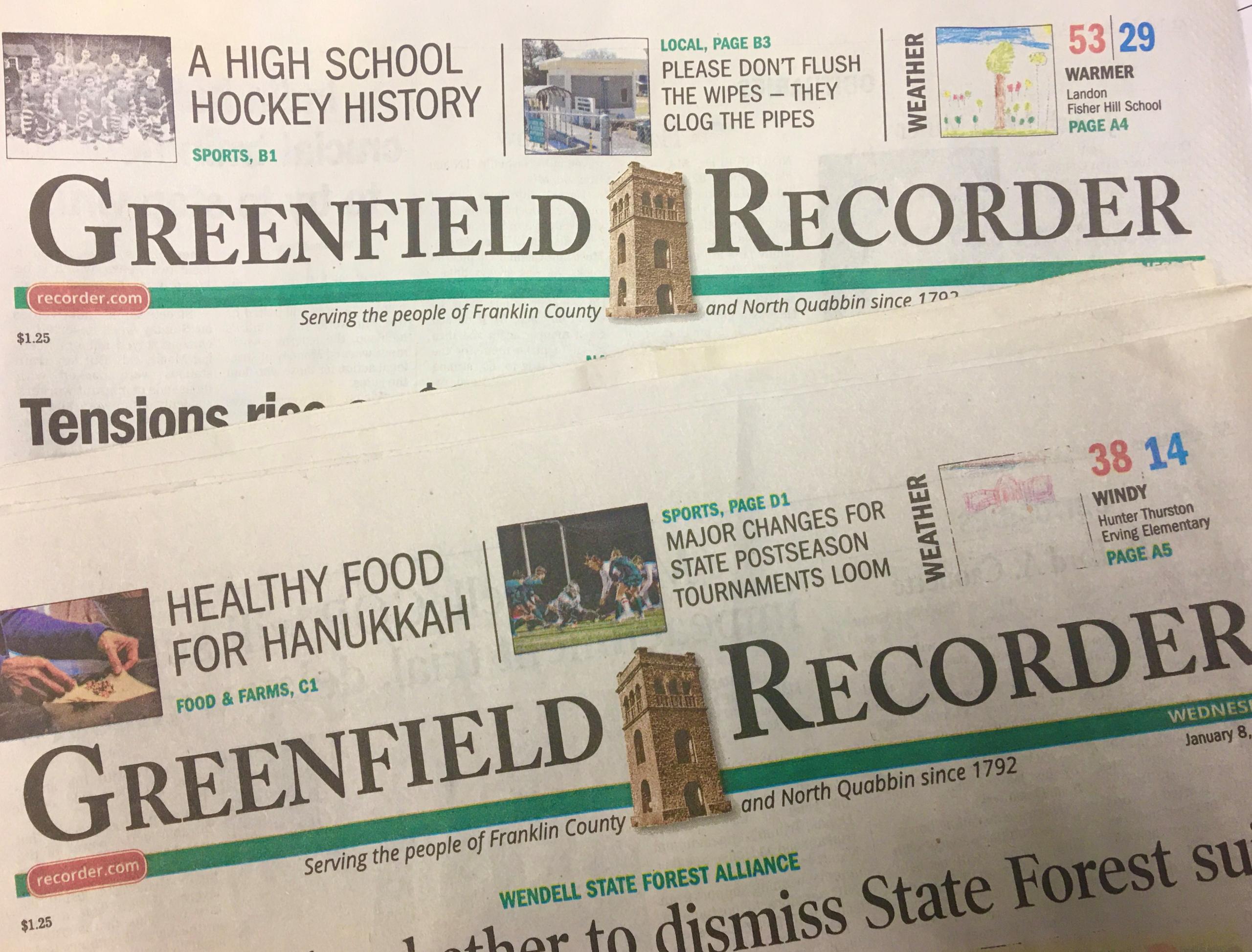 Recorder to be delivered later than usual - Franklin County Now