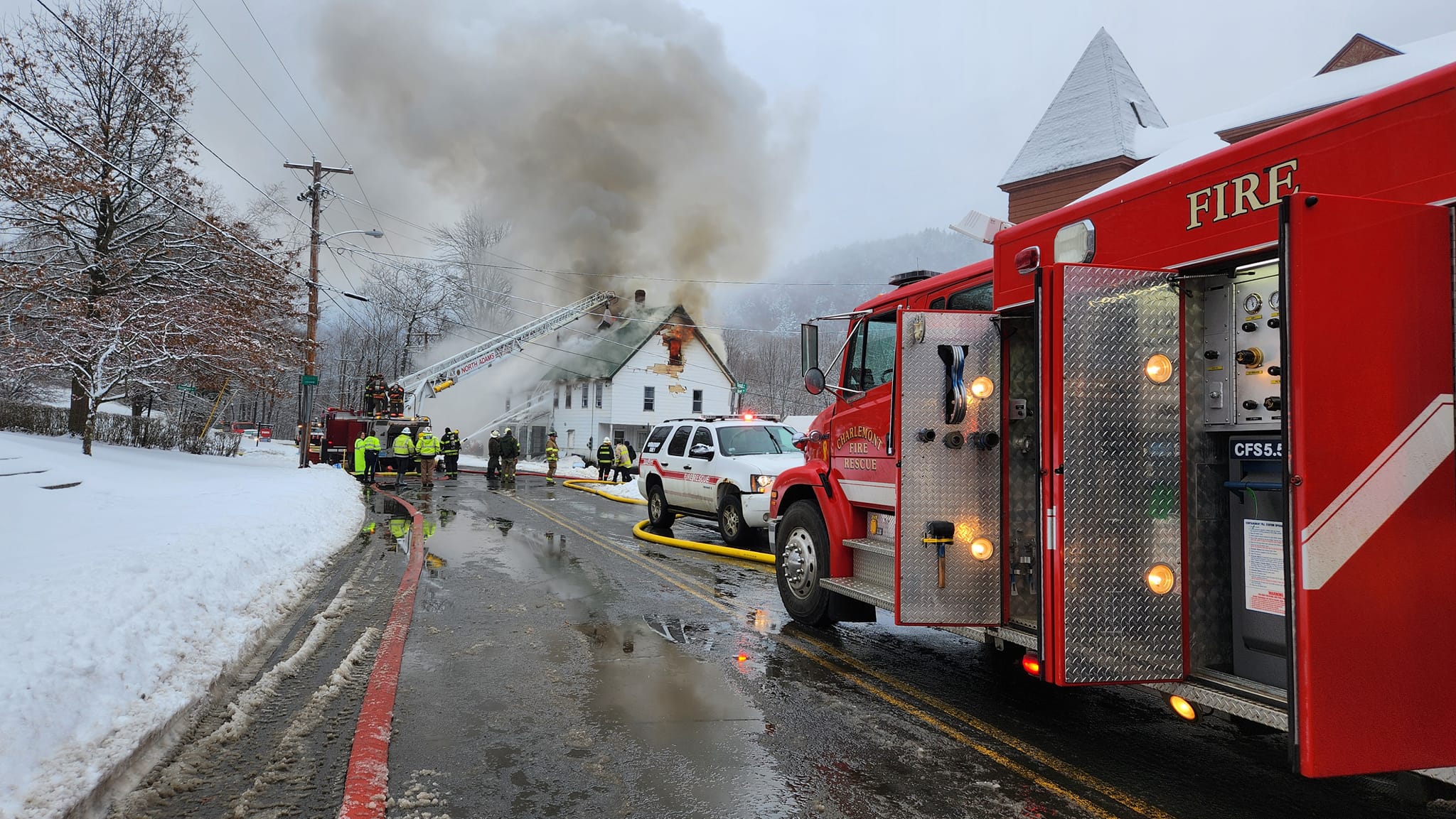 Franklin County Fire Departments Provide Mutual Aid To 3 Alarm Fire In ...