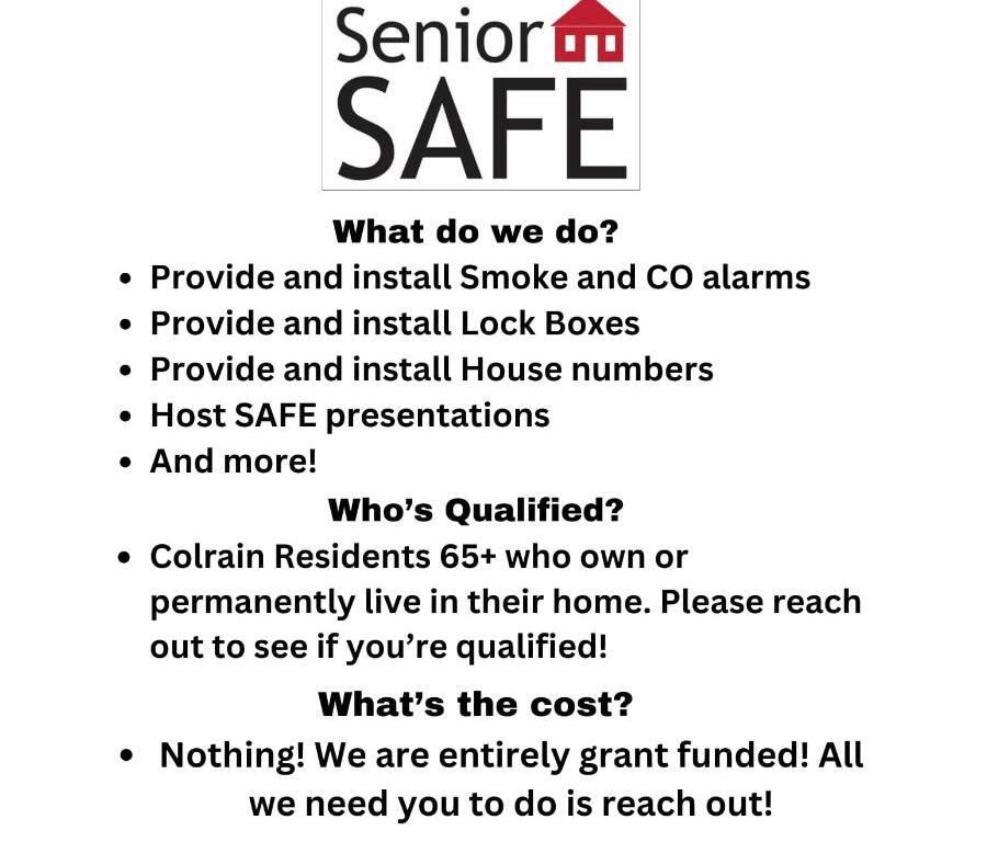 Senior SAFE program expands to Colrain - Franklin County Now
